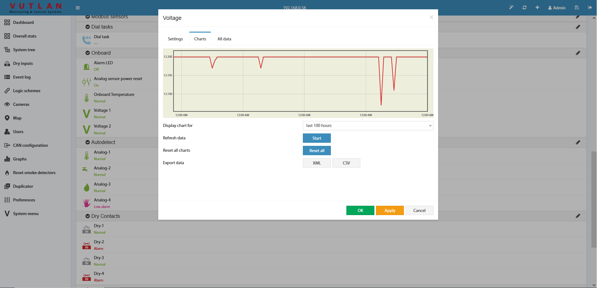 User Web Interface