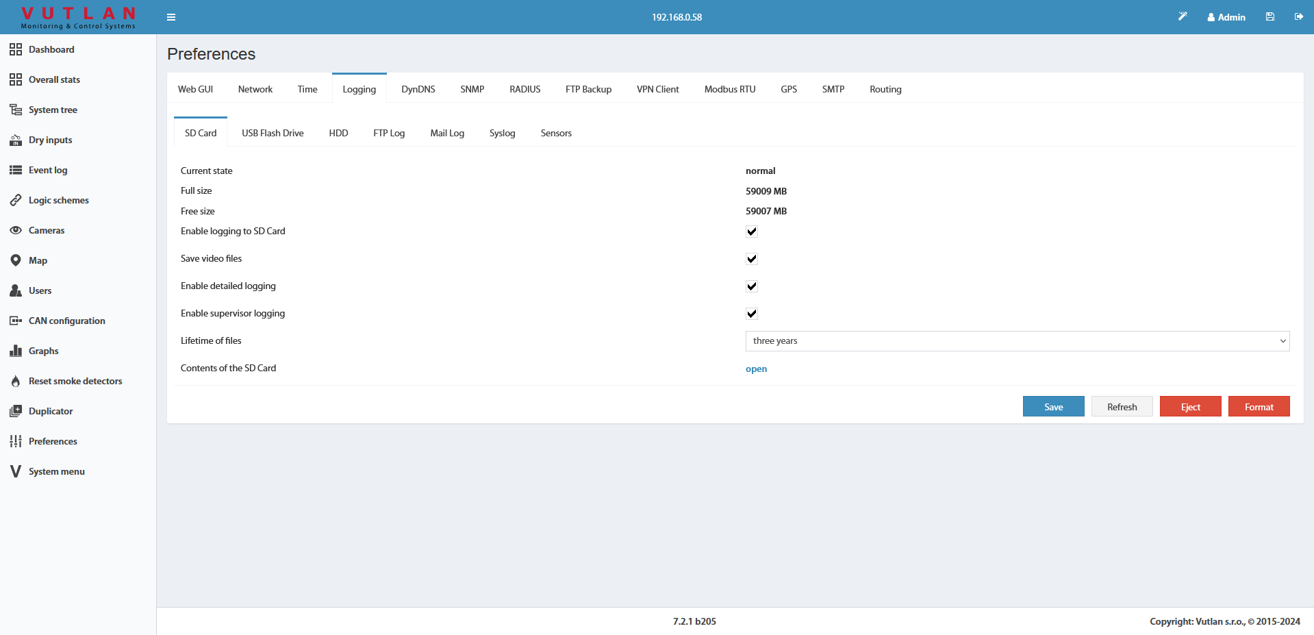 User Web Interface